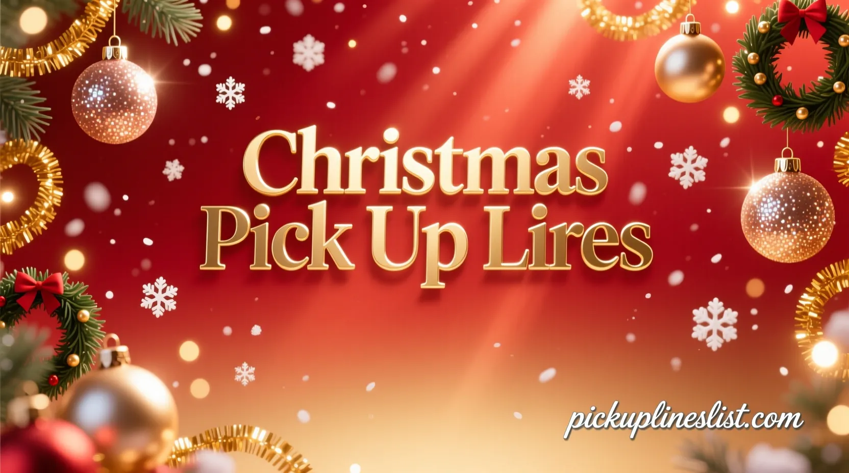 611+ Best Christmas Pick Up Lines for Holiday Romance