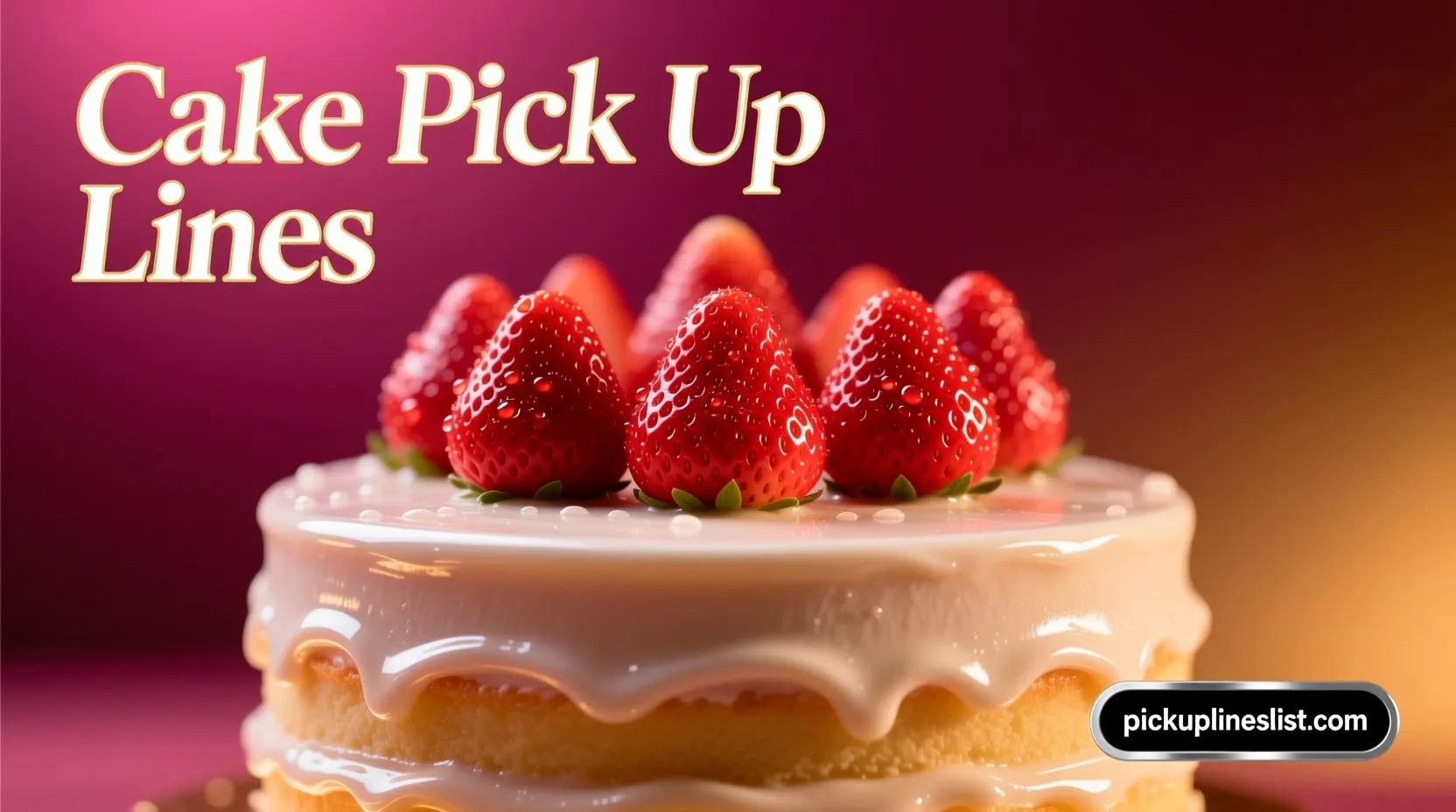 🍩569+ Flirty Cake Pick Up Lines That Taste Like Love For 2026
