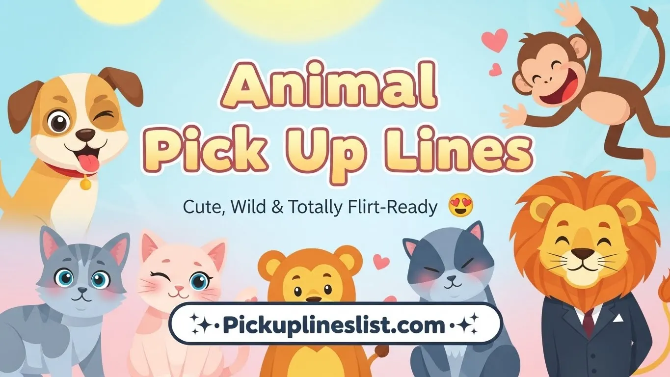 13+Animal Pick up Lines Cute, Wild & Totally Flirt Ready for 2026