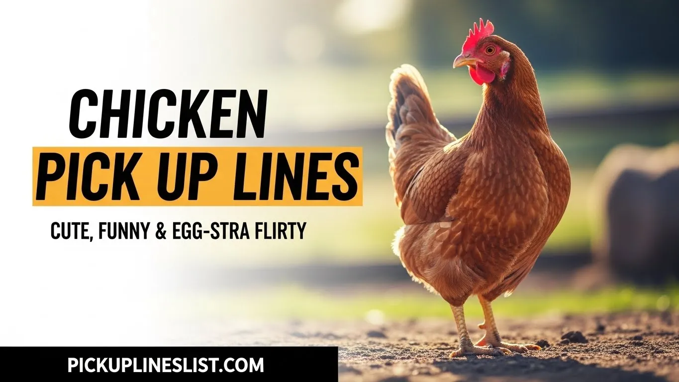 345+Chicken Pick up Lines Cute, Funny & Egg stra Flirty
