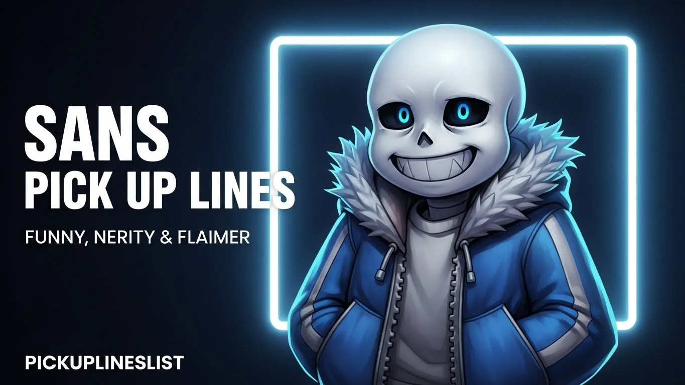 359+ Sans Pick Up Lines That Are Bone Tickling Fun in 2026