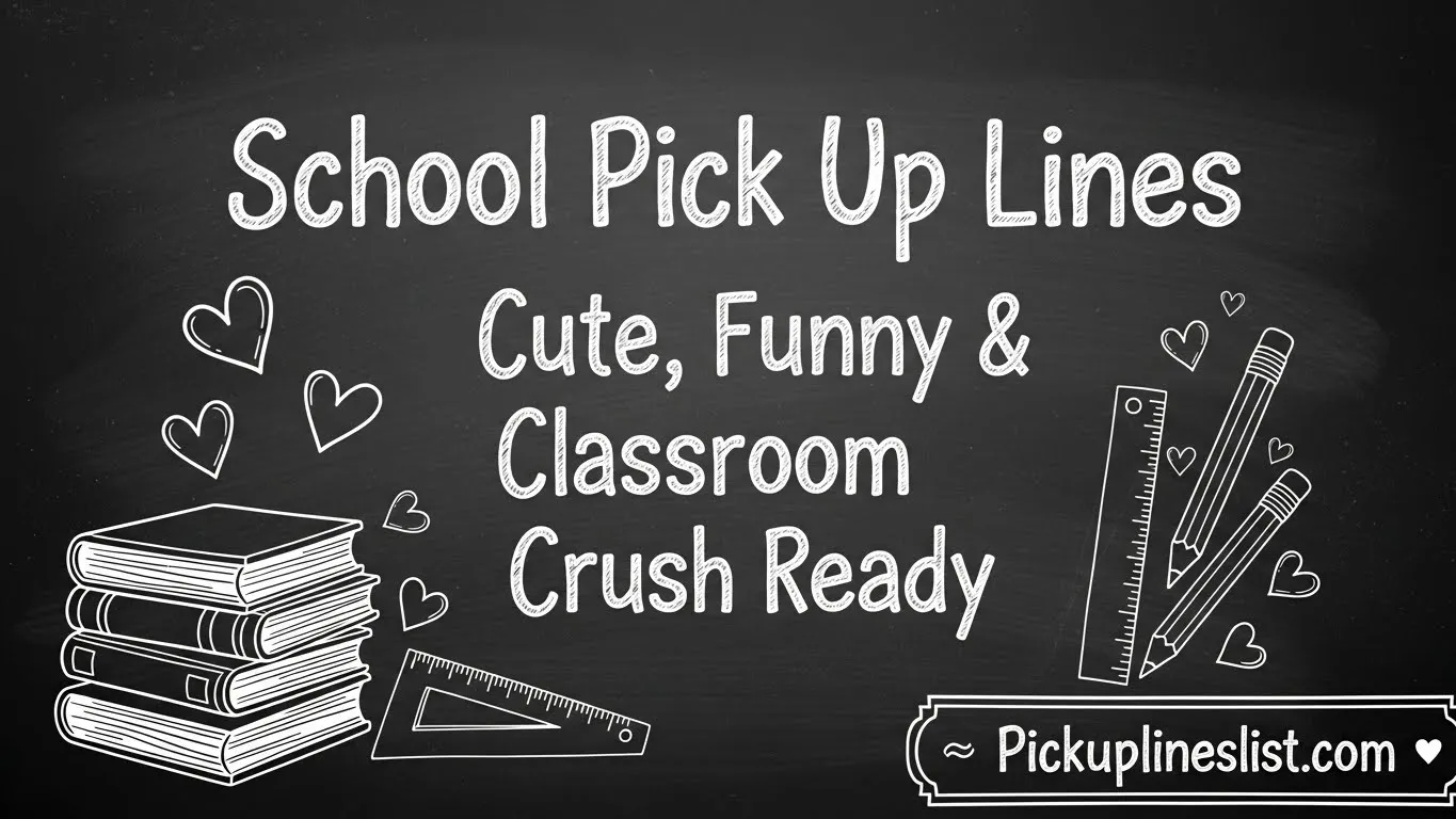 123+School Pick up Lines Cute, Funny & Classroom Crush Ready
