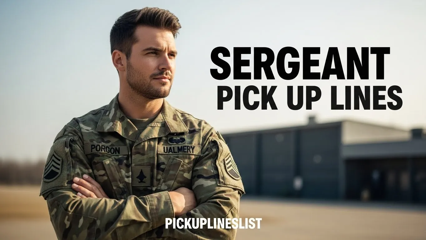 301+ Sergeant Pick Up Lines That Always Hit Target in 2026