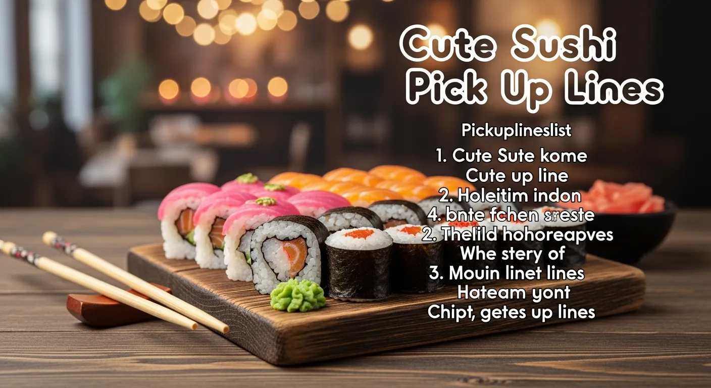 257+ Sushi Pick Up Lines That Are Raw but Romantic in 2026