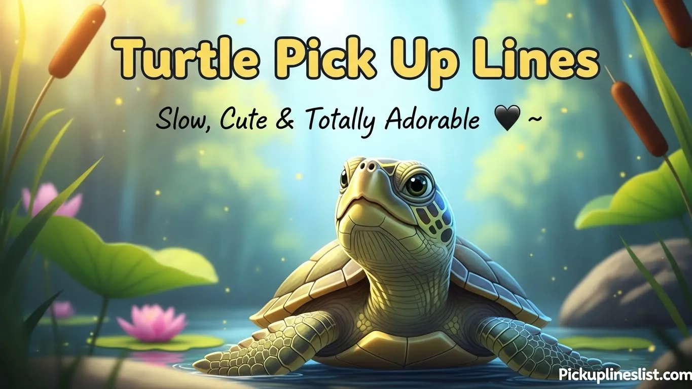 235+Turtle Pick up Lines Slow, Cute & Totally Adorable for 2026